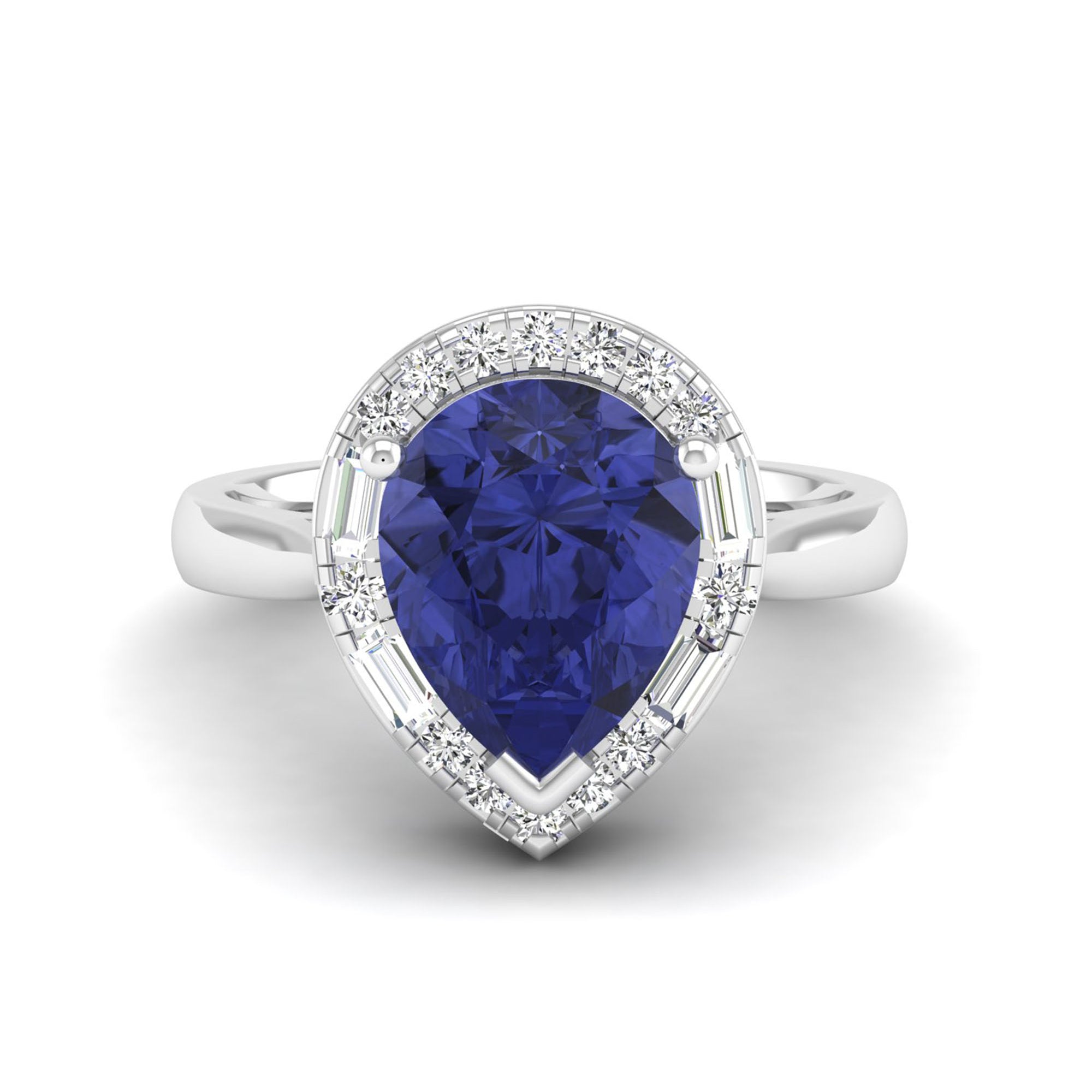 Tanzanite pear ring store